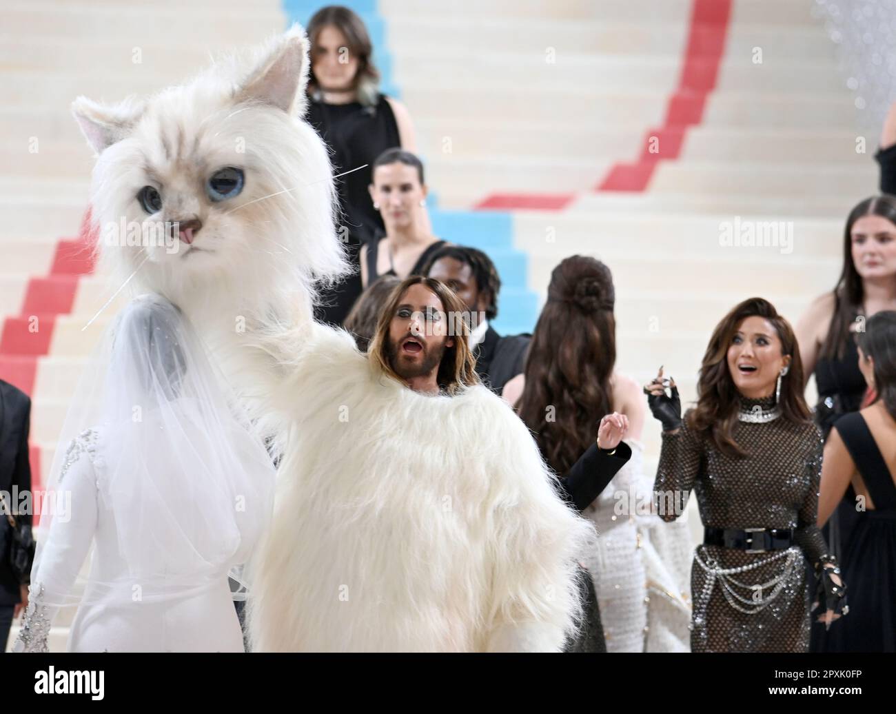 May 1, 2023, New York, New York, USA: Jared Leto in a cat suit at the ...