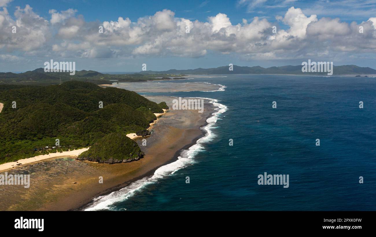 Seascape with islands and blue ocean. Luzon, Santa Ana, Cagayan ...
