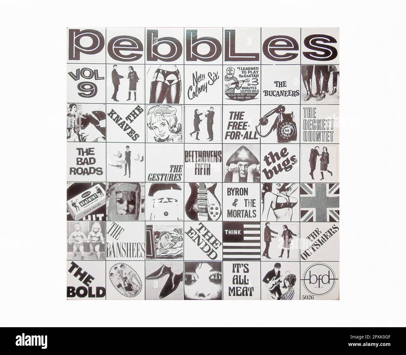Pebbles vol.9 - Vintage Vinyl Record Sleeve Stock Photo - Alamy
