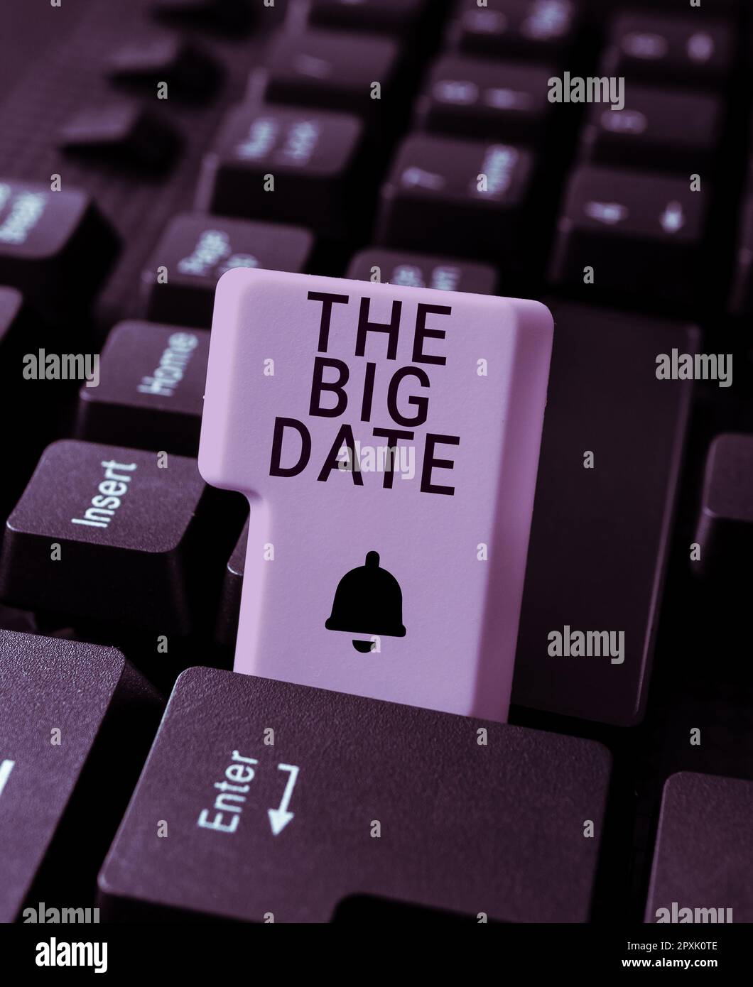 Text sign showing The Big Date, Business showcase Important day for a ...