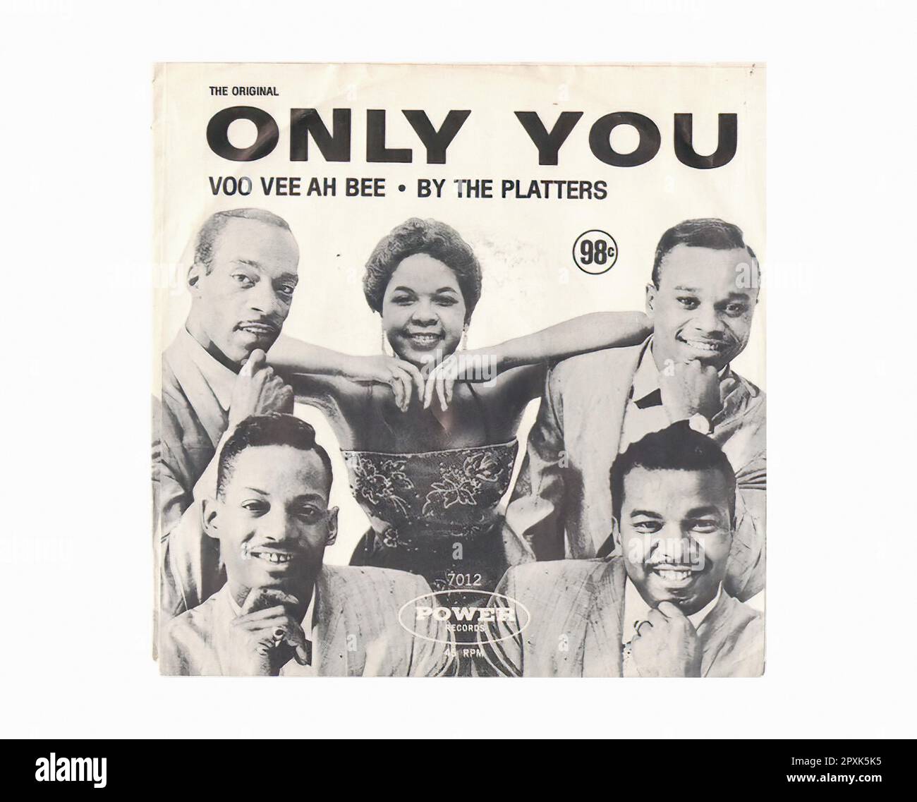 Platters - 1962 01 A - Vintage 45 R.P.M Music Vinyl Record Stock Photo ...