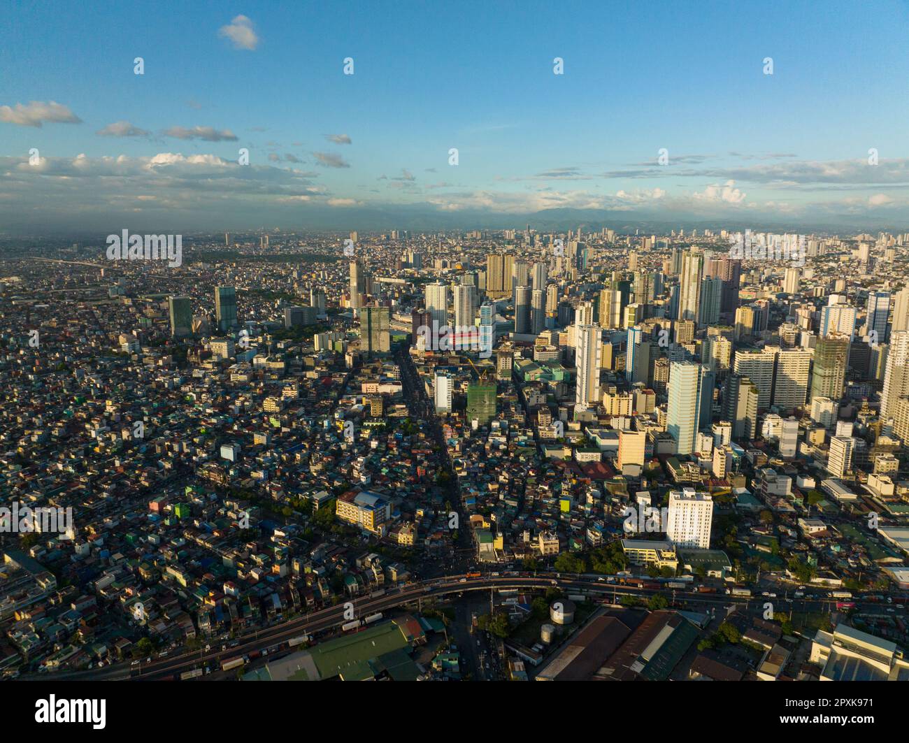 Cityscape of Manila city with skyscrapers. Philippines Stock Photo - Alamy