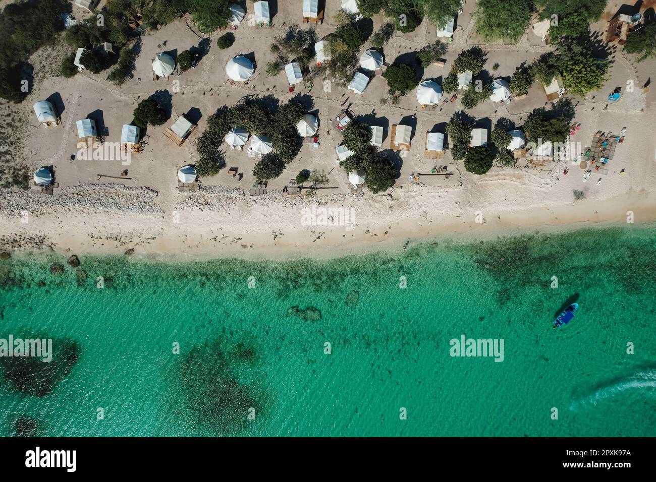 An aerial view of a tropical beach Stock Photo - Alamy
