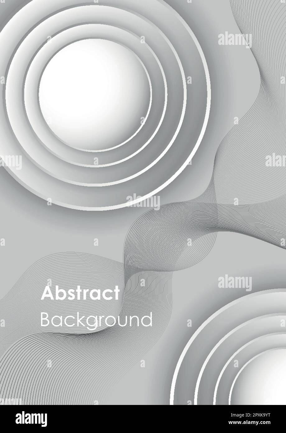 Circular background with concentric elements. Minimal abstract clean ...