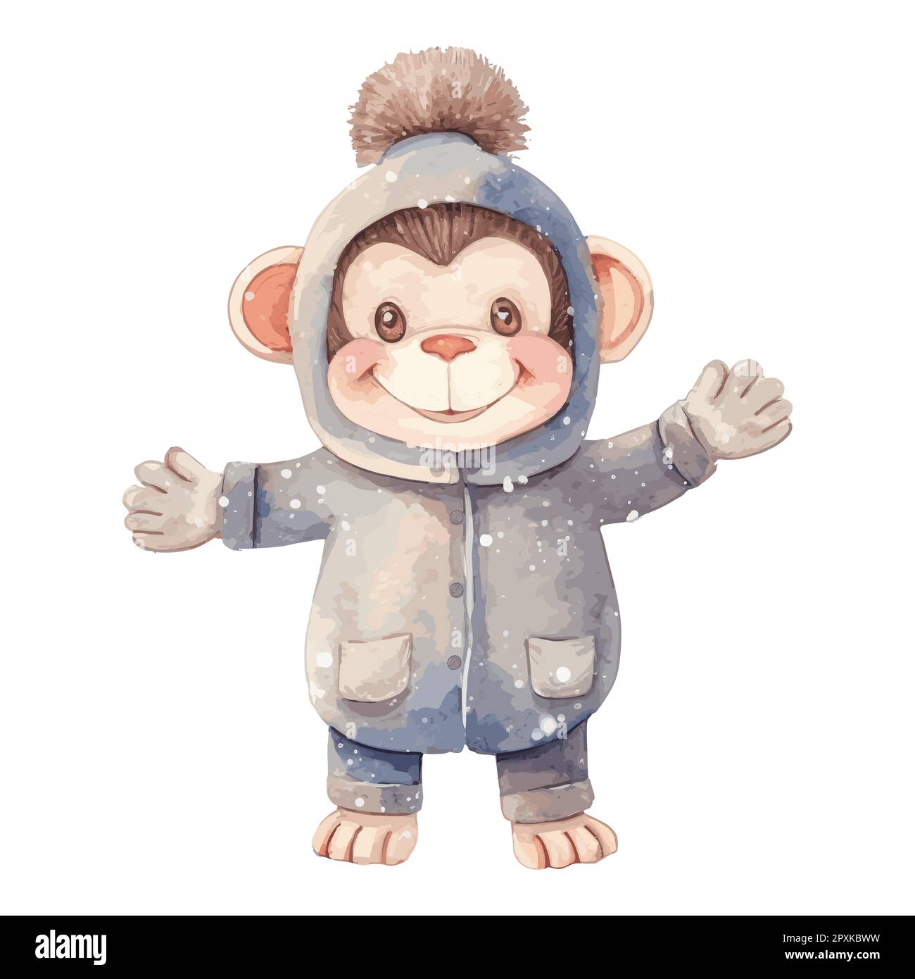 Monkey kid cartoon poster hi-res stock photography and images - Alamy