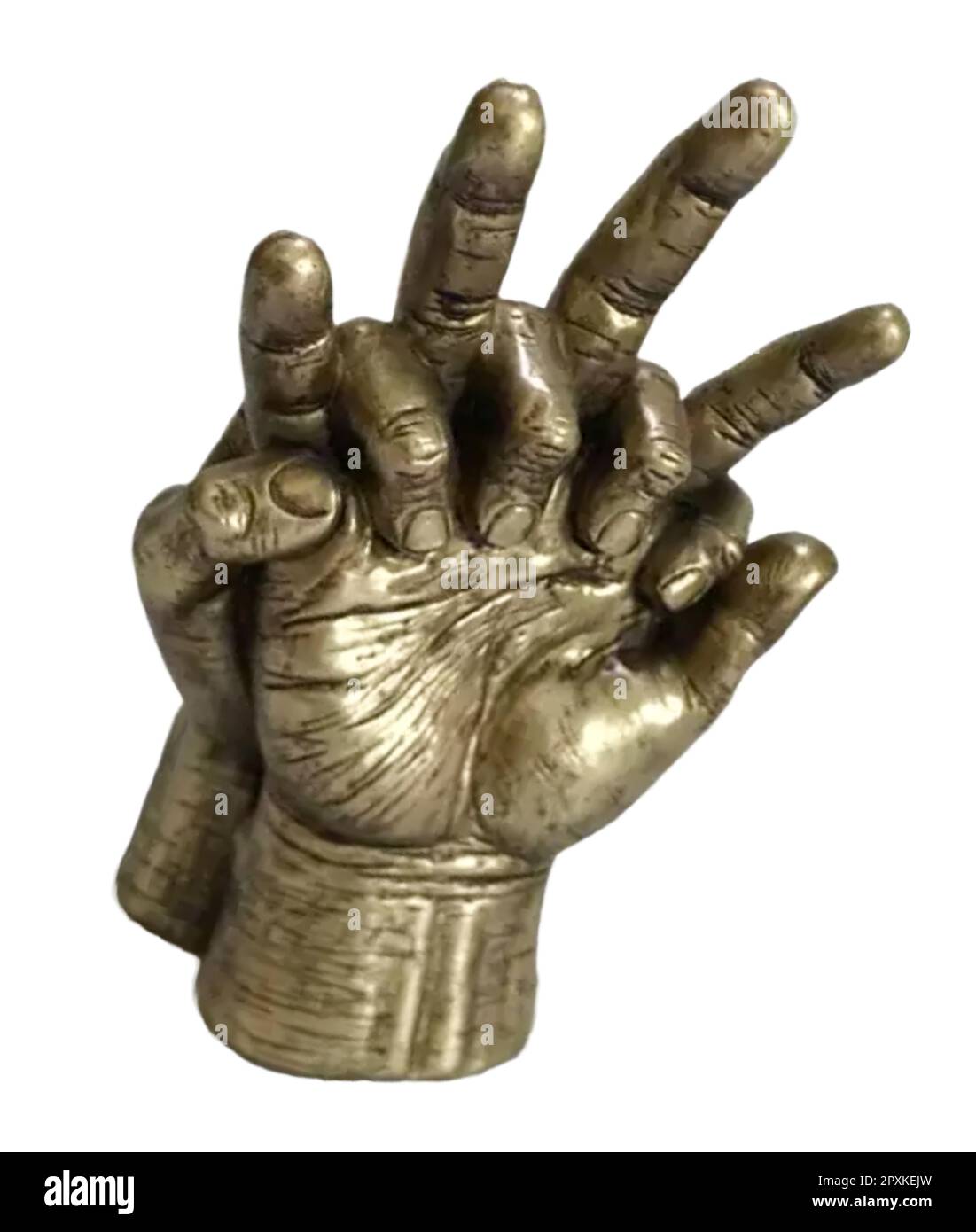 Metal sculpture hands Stock Vector Images - Alamy