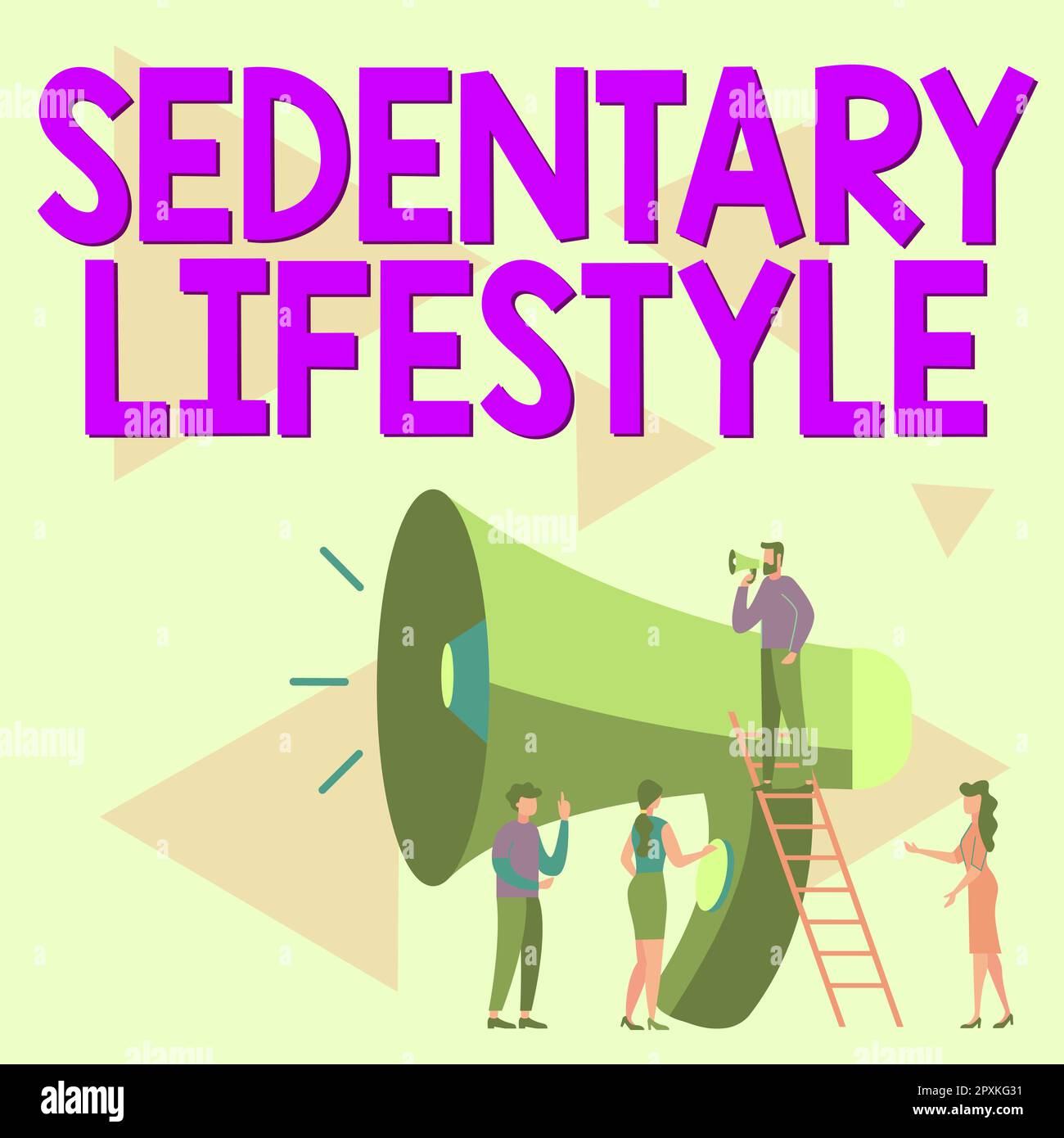 Conceptual display Sedentary Lifestyle, Word Written on ways and means ...