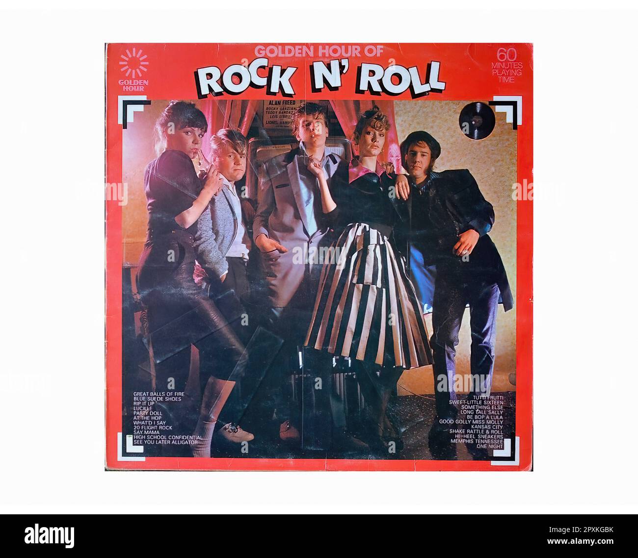 Rock N Roll - Vintage L.P Music Vinyl Record Stock Photo - Alamy