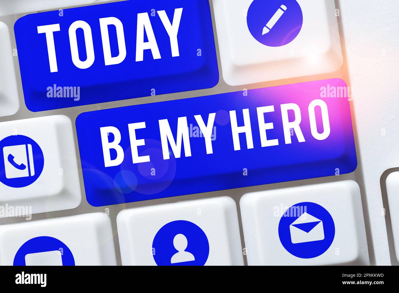 Hand writing sign Be My Hero, Concept meaning Request by someone to get ...