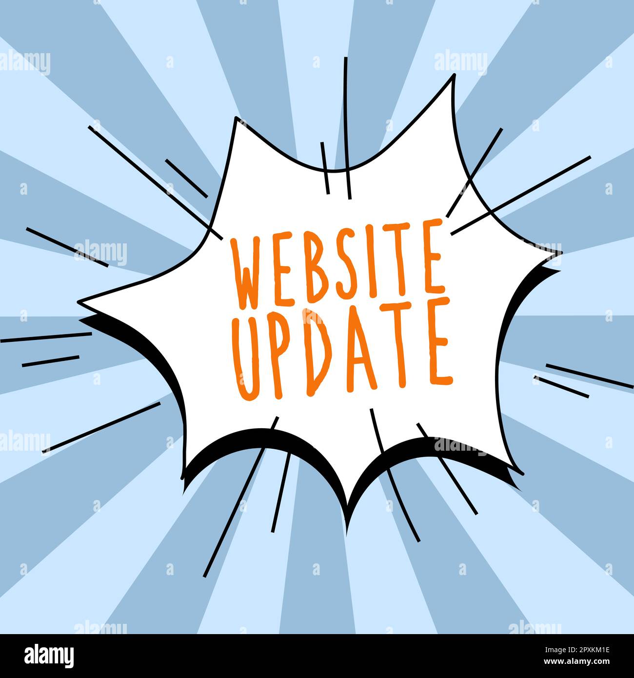 Text showing inspiration Website Update, Business showcase keeping the webpage and content up to ...