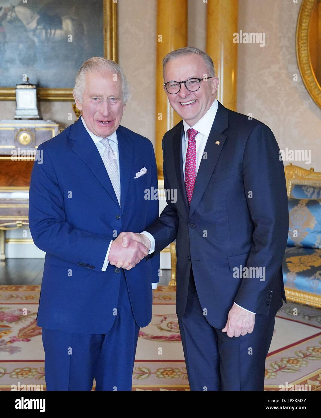 King Charles III receives Australian Prime Minister Anthony Albanese ...
