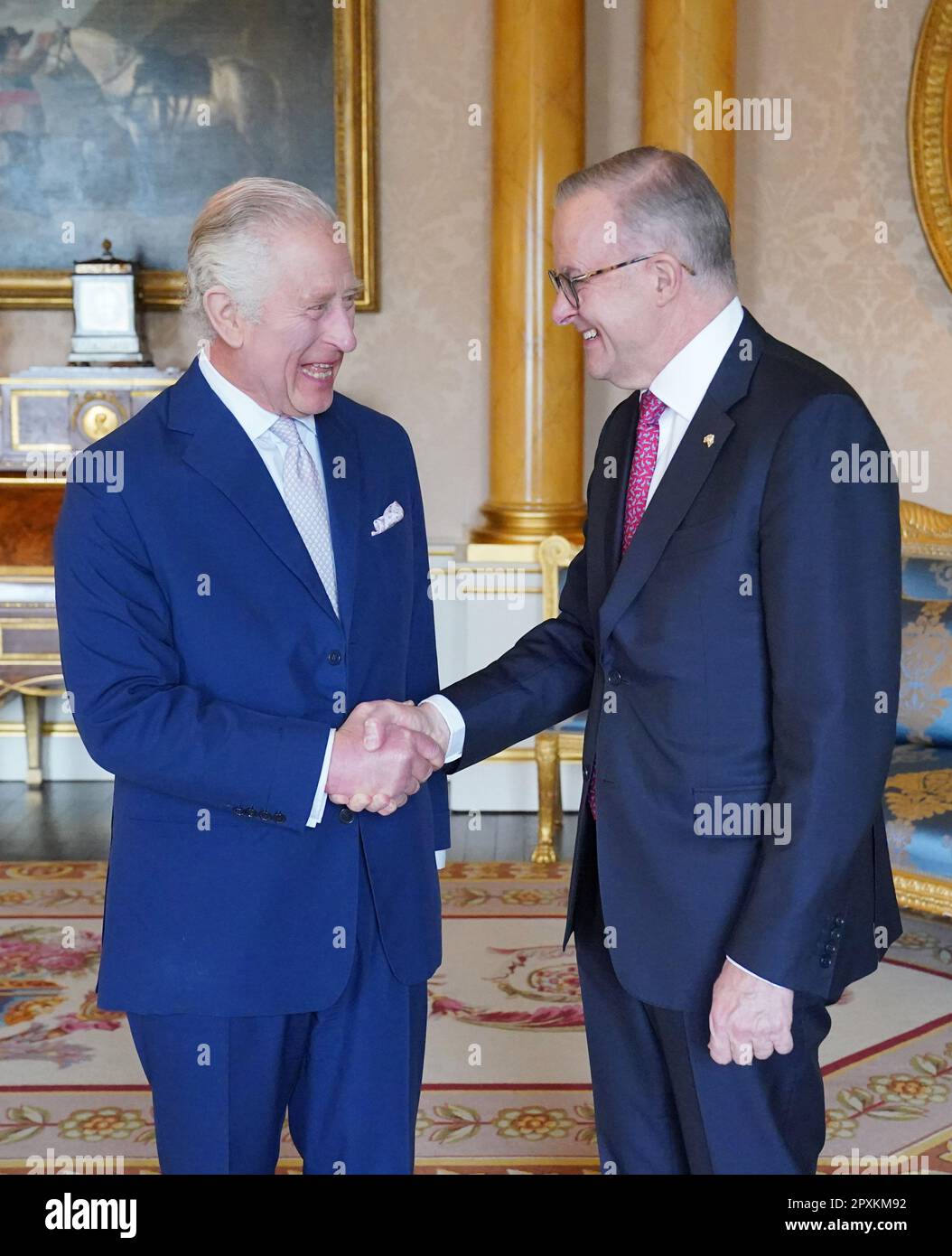 King Charles III receives Australian Prime Minister Anthony Albanese ...