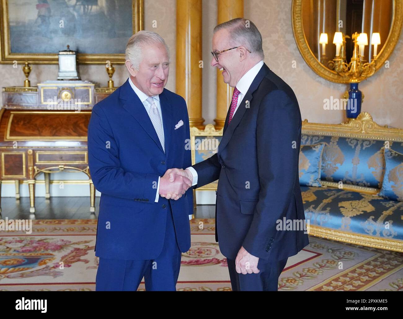 King Charles III receives Australian Prime Minister Anthony Albanese ...