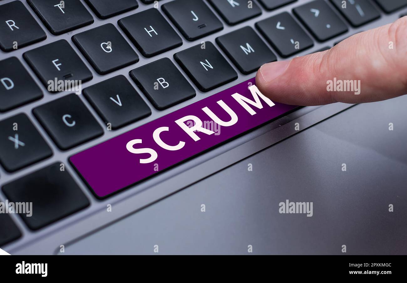 Writing displaying text Scrum, Word Written on handwriting as distinct from print written ...
