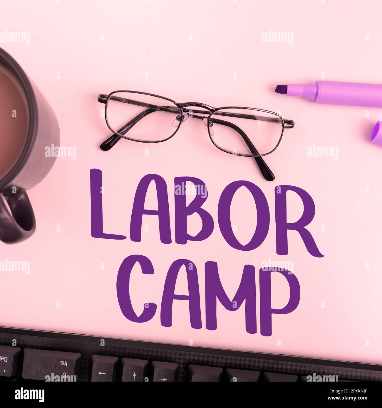 Text caption presenting Labor Camp, Business concept a penal colony ... Text caption presenting Labor Camp, Business concept a penal colony ...