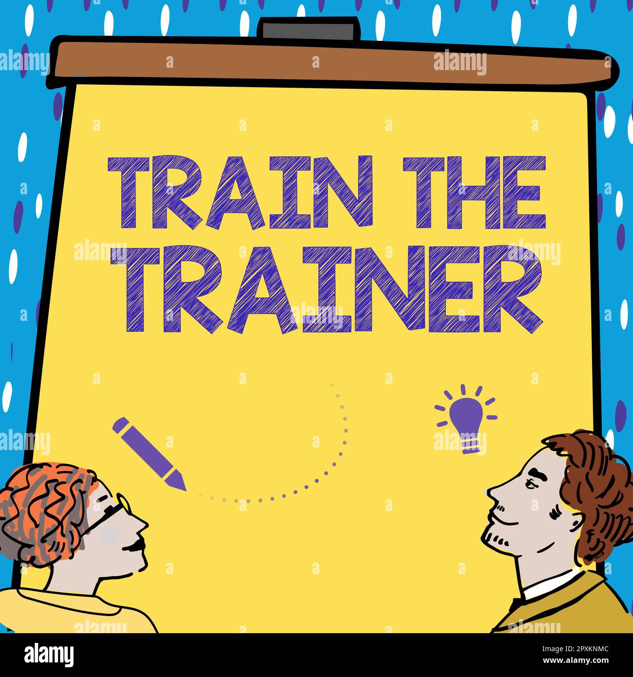 Sign displaying Train The Trainer, Word Written on identified to teach ...