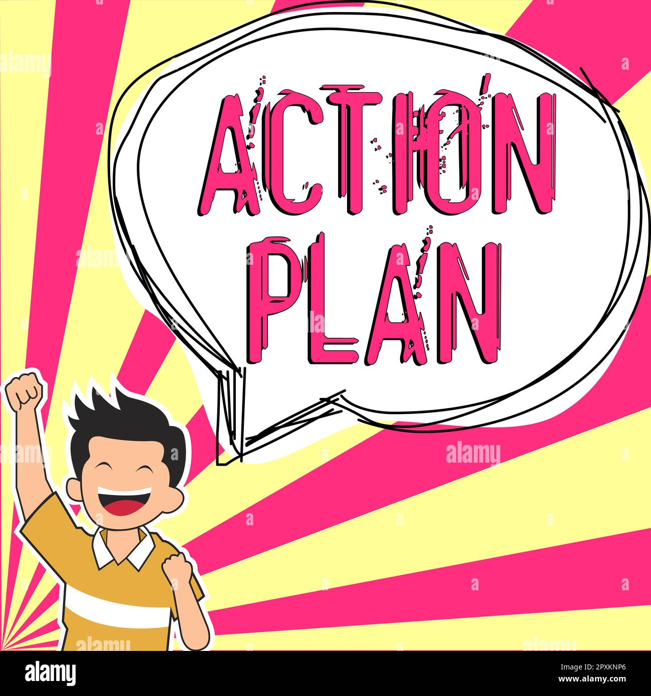 Hand writing sign Action Plan, Business approach list of things or ...