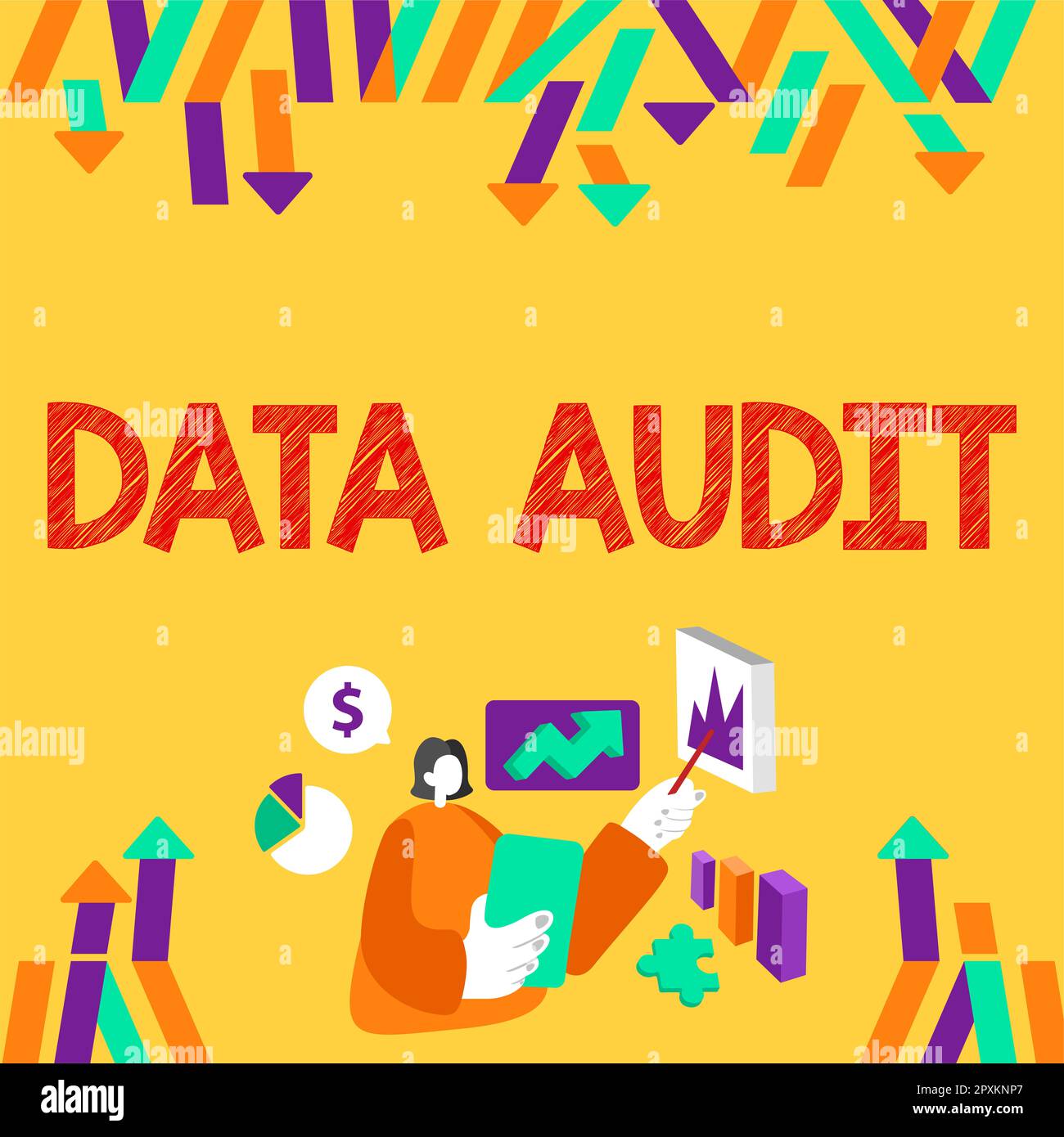 Text sign showing Data Audit, Word for auditing of data to assess its ...