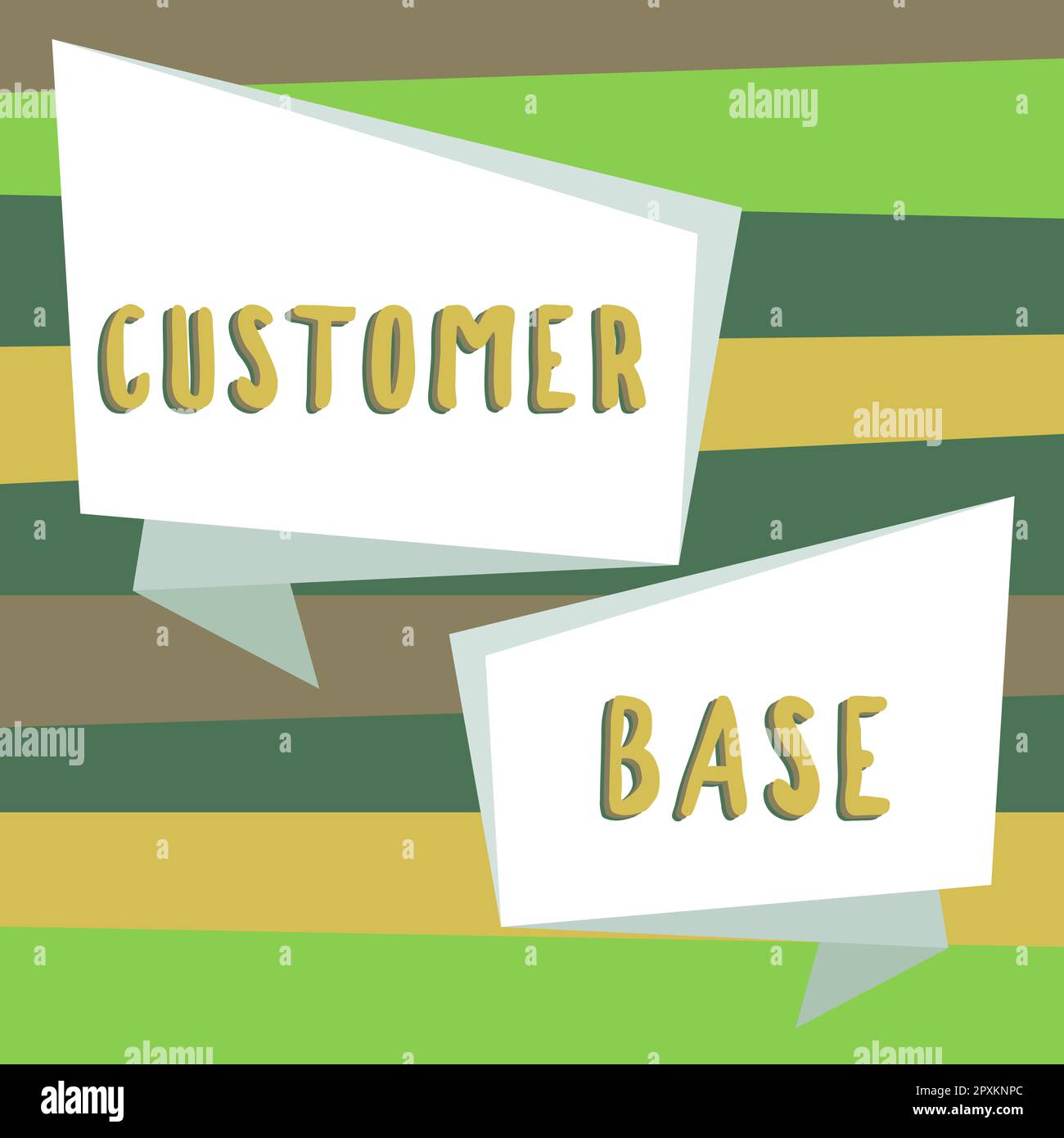 Text Caption Presenting Customer Base Business Approach Encourage