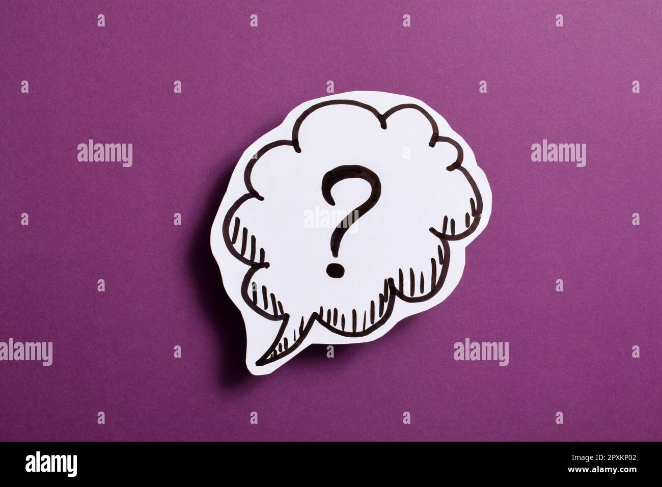 Question mark speech bubble of business concept Stock Photo - Alamy