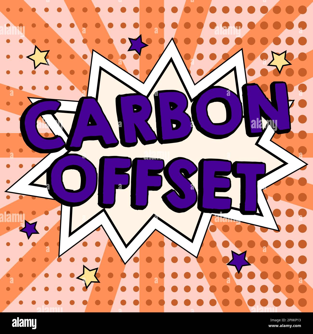 Handwriting text Carbon Offset, Word for Reduction in emissions of ...