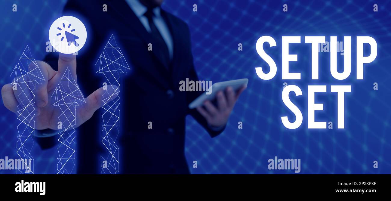 Writing Displaying Text Setup Set Business Showcase The Manner Position Or Direction In Which