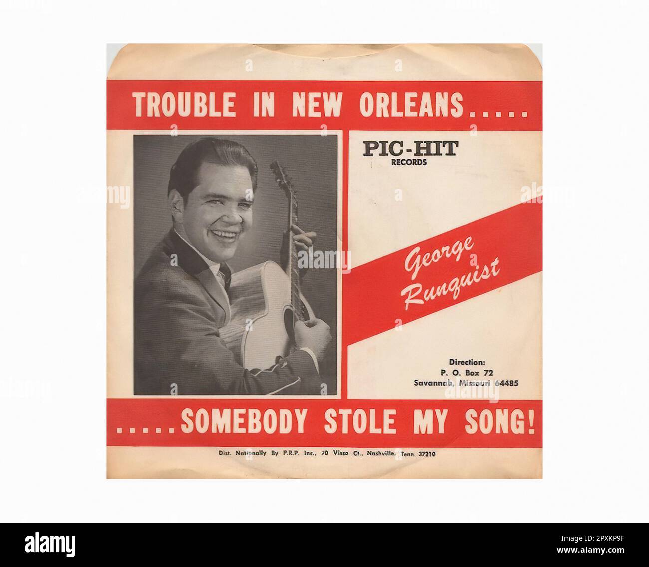 Runquist 1950's 01 A - Vintage 45 R.P.M Music Vinyl Record Stock Photo ...