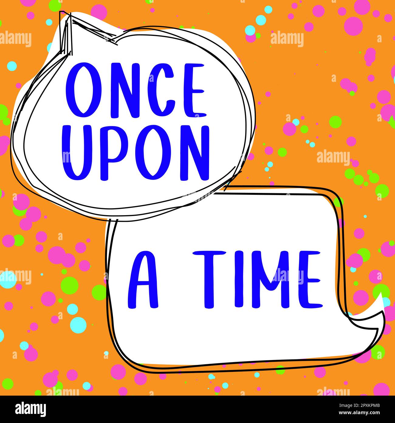 Writing displaying text Once Upon A Time, Concept meaning telling story ...