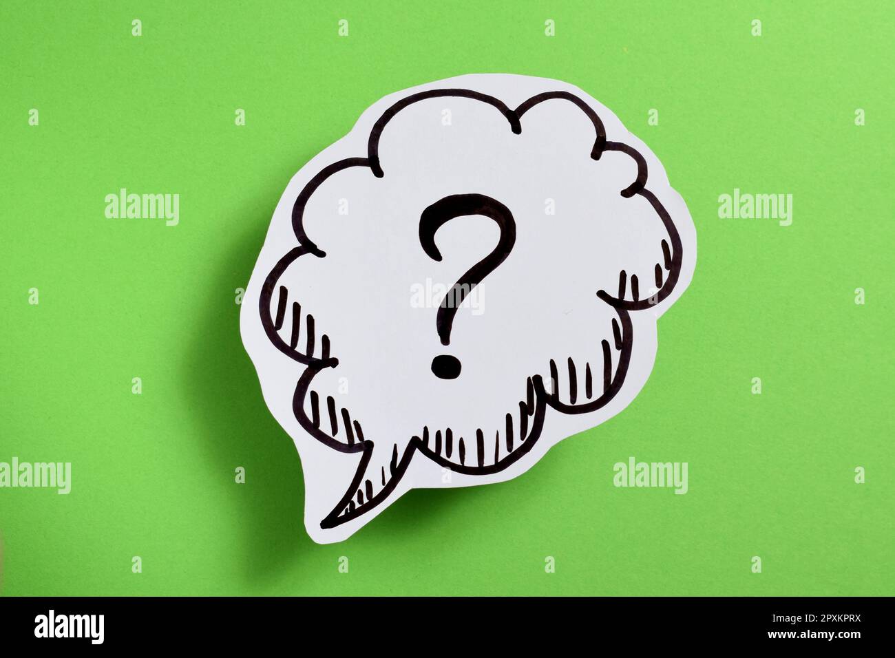 Question mark speech bubble of business concept Stock Photo - Alamy