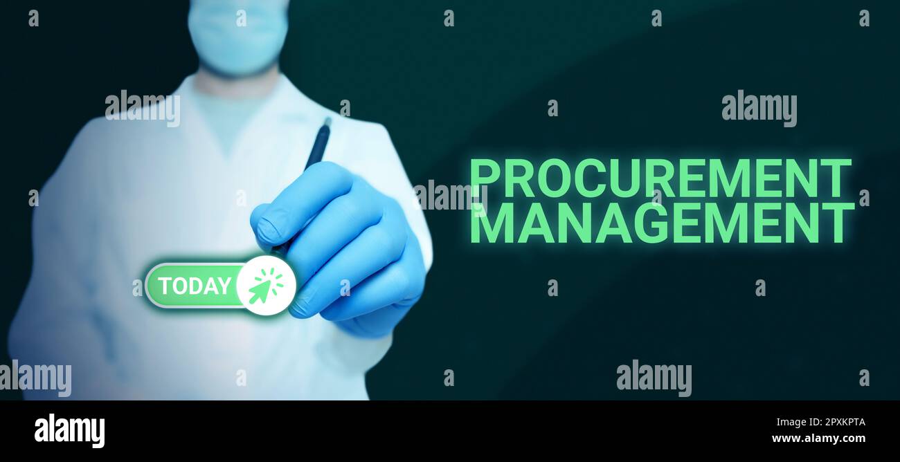 Hand writing sign Procurement Management, Business idea buying Goods ...