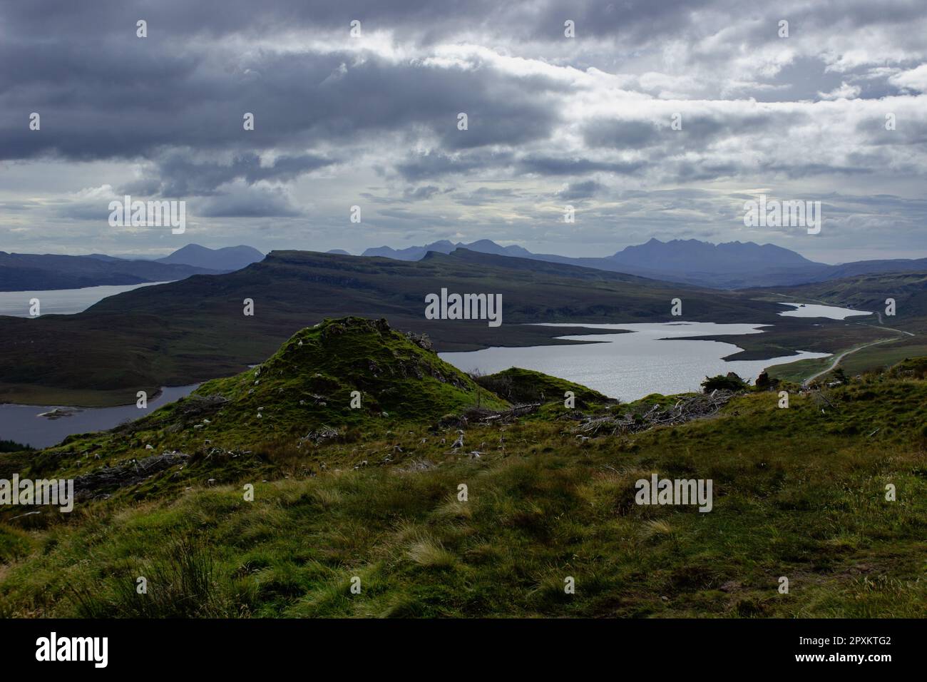 Loch Leathan panorama, Isle of Skye, Scotland Stock Photo - Alamy