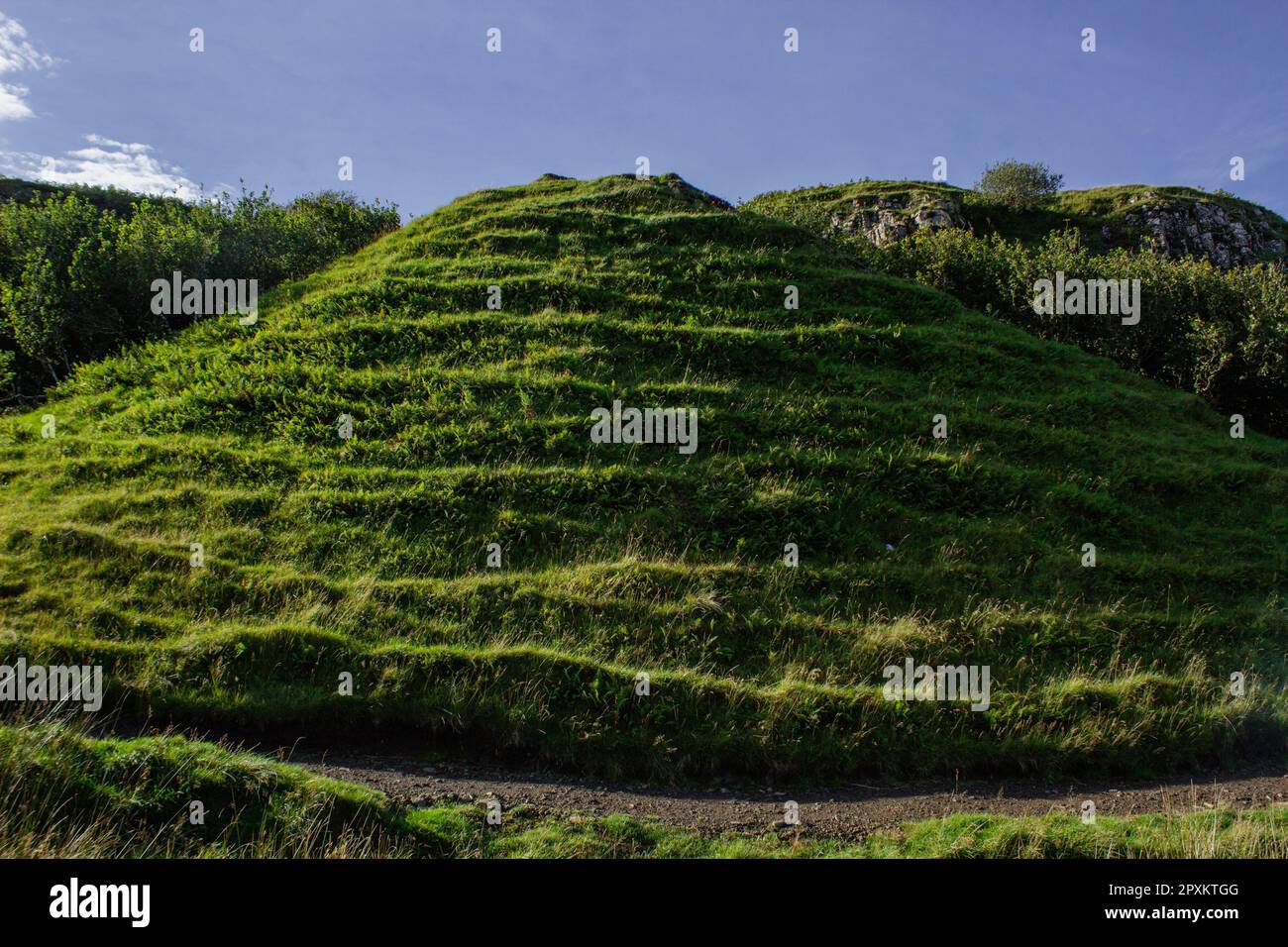 Cone-shaped hills of the Fairy Glen, Scotland, UK Stock Photo - Alamy