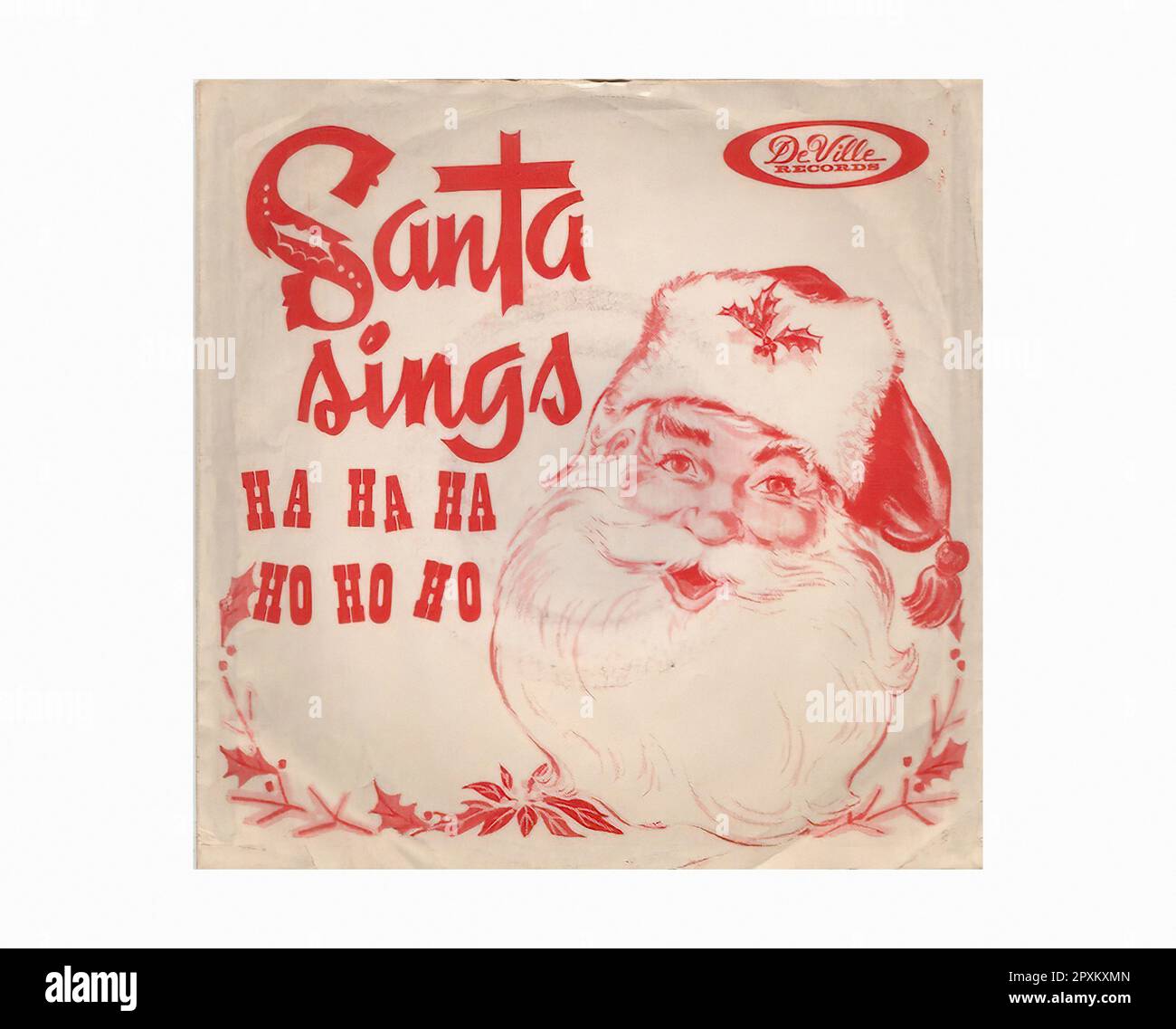 Santas Shoppers - 1950's 01 B - Vintage 45 R.P.M Music Vinyl Record ...