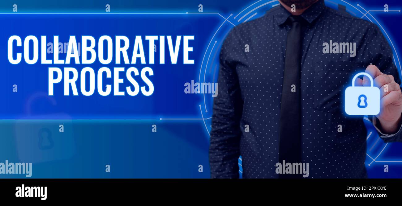 Writing displaying text Collaborative Process, Business approach people ... Writing displaying text Collaborative Process, Business approach people ...