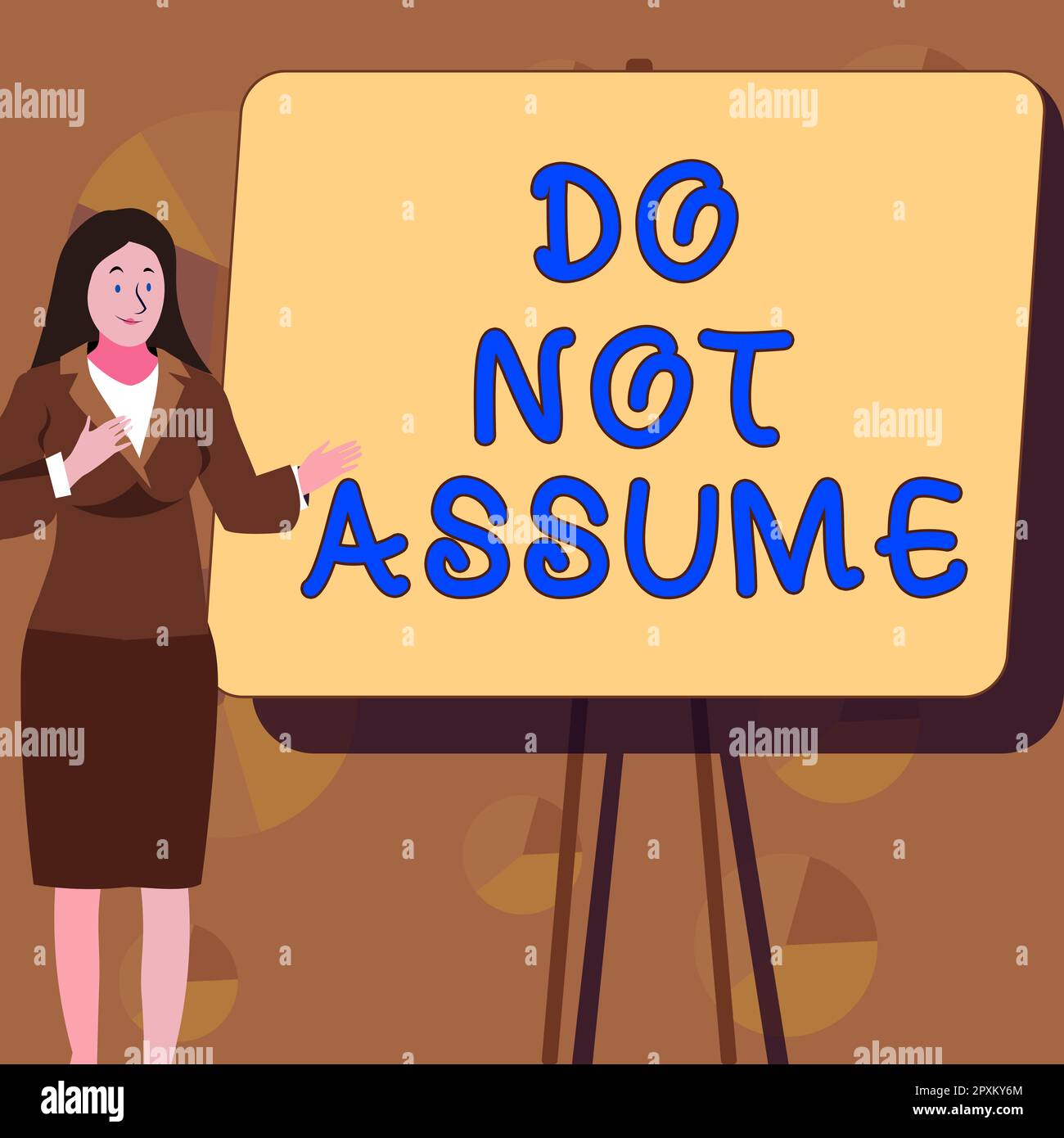 Writing displaying text Do Not Assume, Business idea Ask first to avoid ...