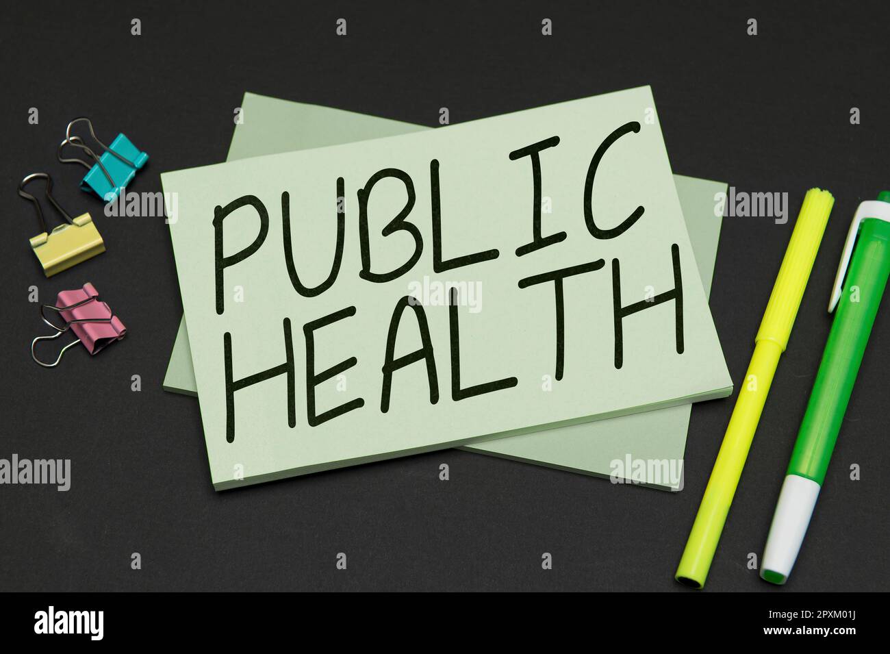 Hand writing sign Public Health, Business idea Promoting healthy ...