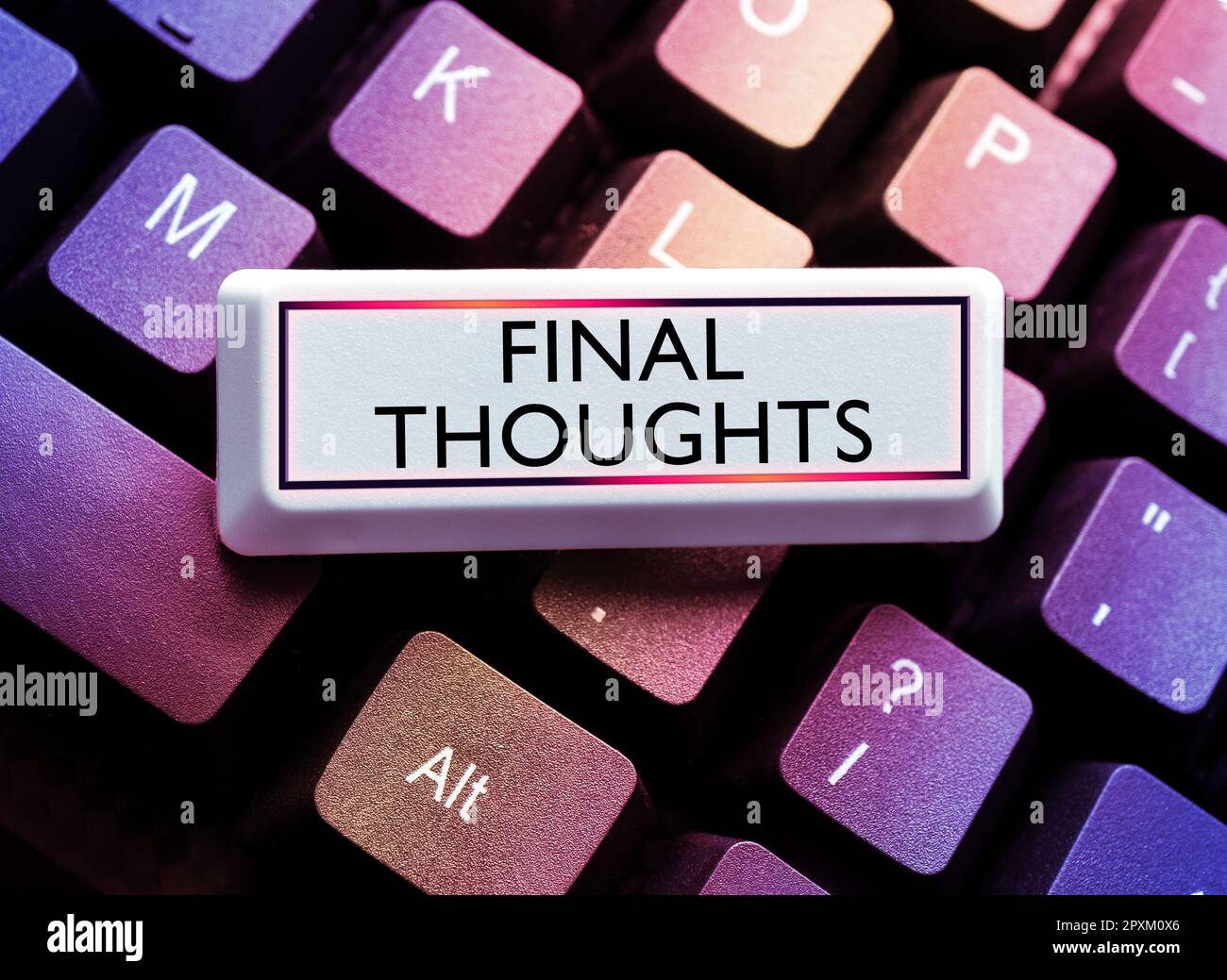 Handwriting text Final Thoughts, Word Written on Conclusion Last ...
