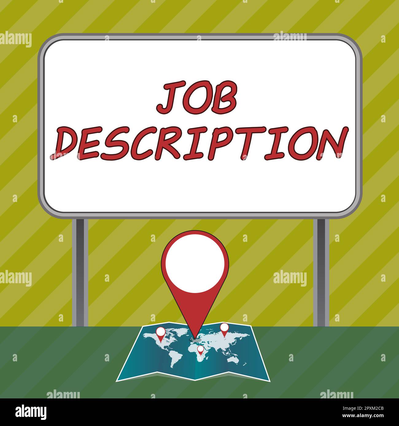 Text showing inspiration Job Description, Concept meaning A document ...