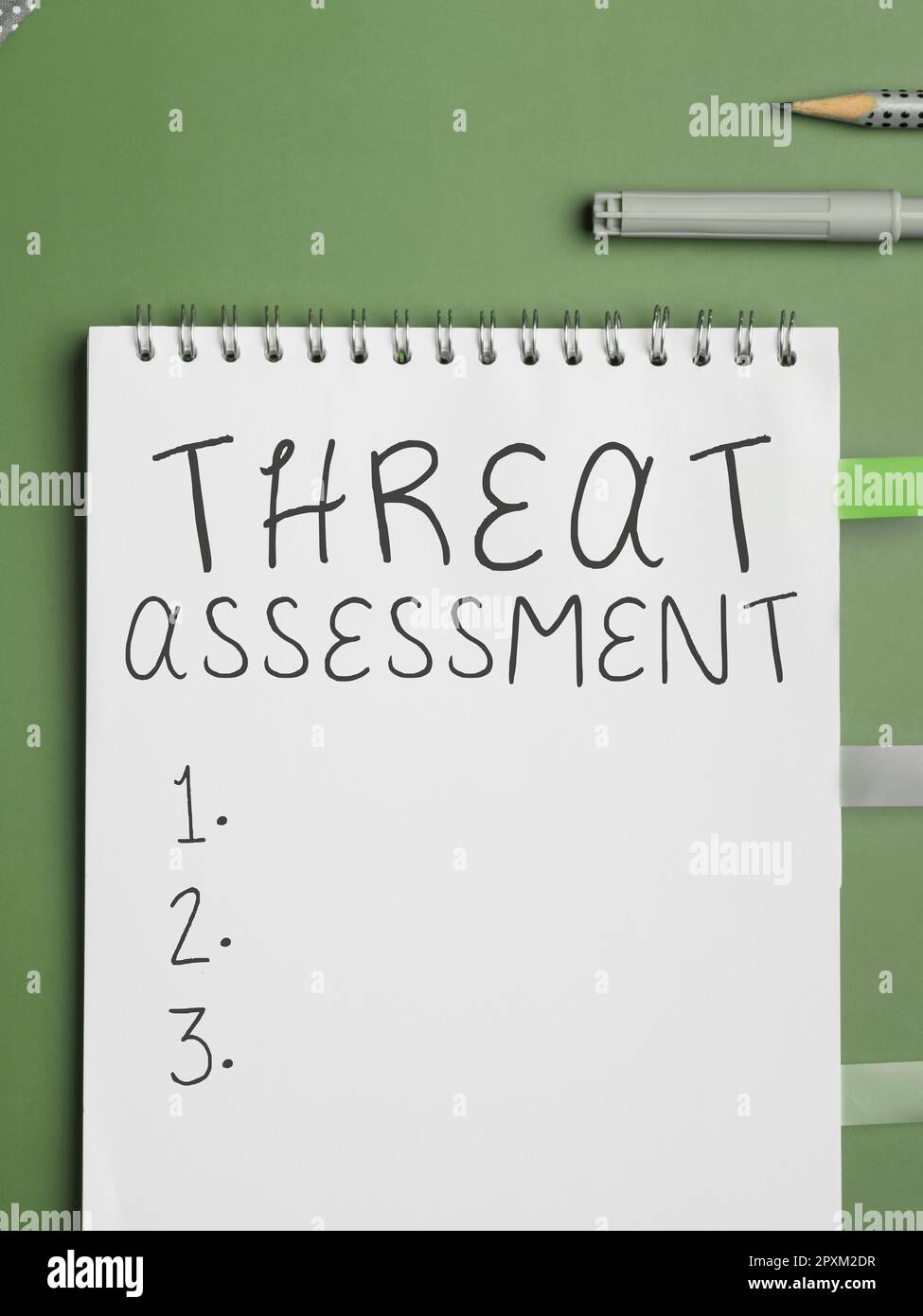Handwriting text Threat Assessment, Word for determining the ...