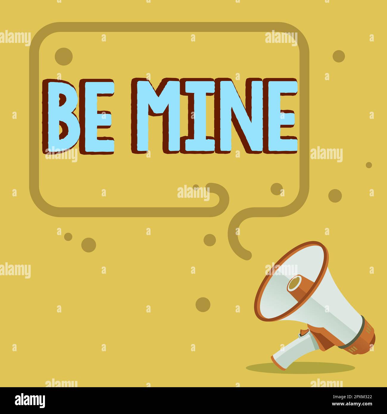 Handwriting text Be Mine, Concept meaning like a person more than a ...