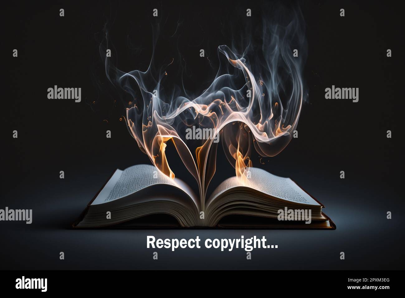 The concept of copyright protection. World Book and Copyright Day Stock ...