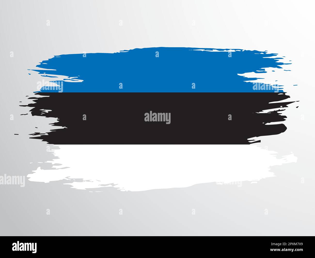 Estonian flag painted with a brush Stock Vector Image & Art - Alamy