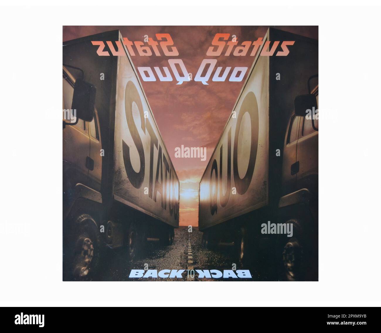 Status Quo - Back To Back - Vintage L.P Music Vinyl Record Stock Photo ...