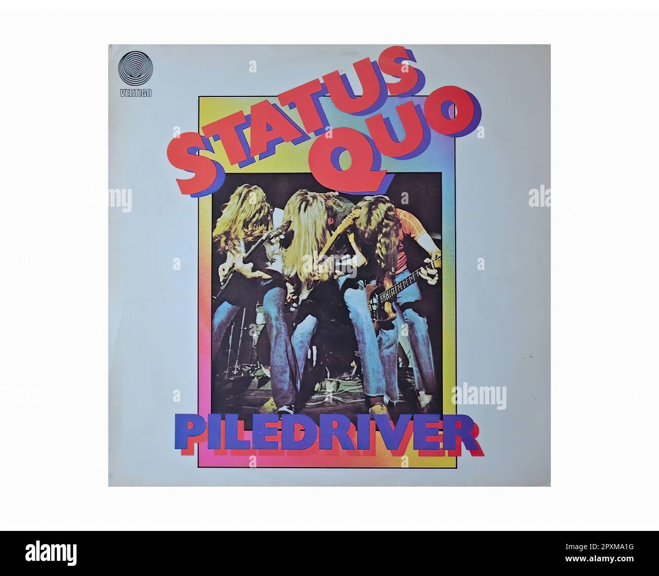 Status Quo - Piledriver - Vintage L.P Music Vinyl Record Stock Photo ...