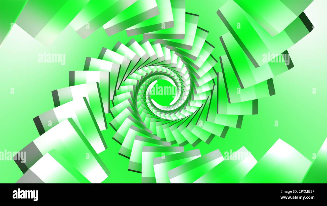 Abstract ring background. Glowing spiral. The energy flow tunnel ...