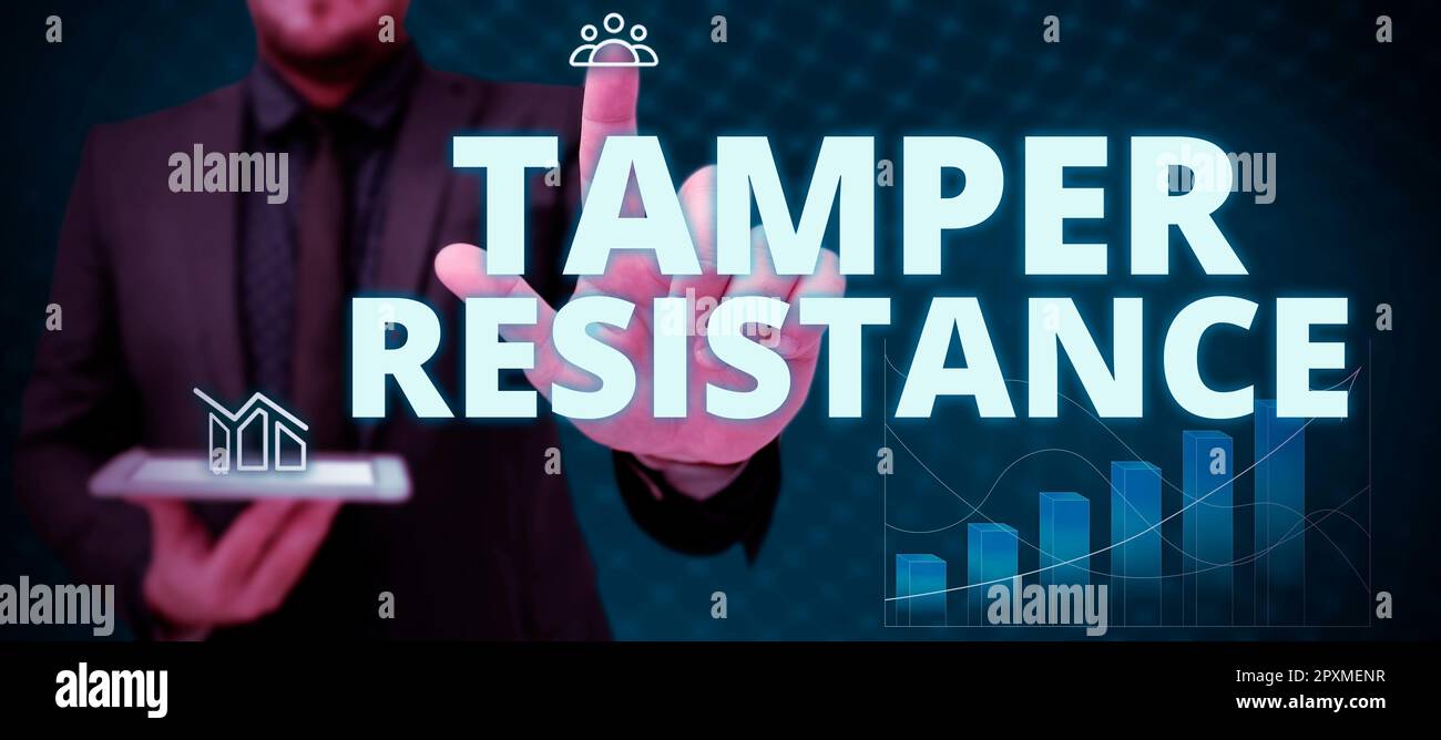 Conceptual display Tamper Resistance, Word for resilent to physical ...