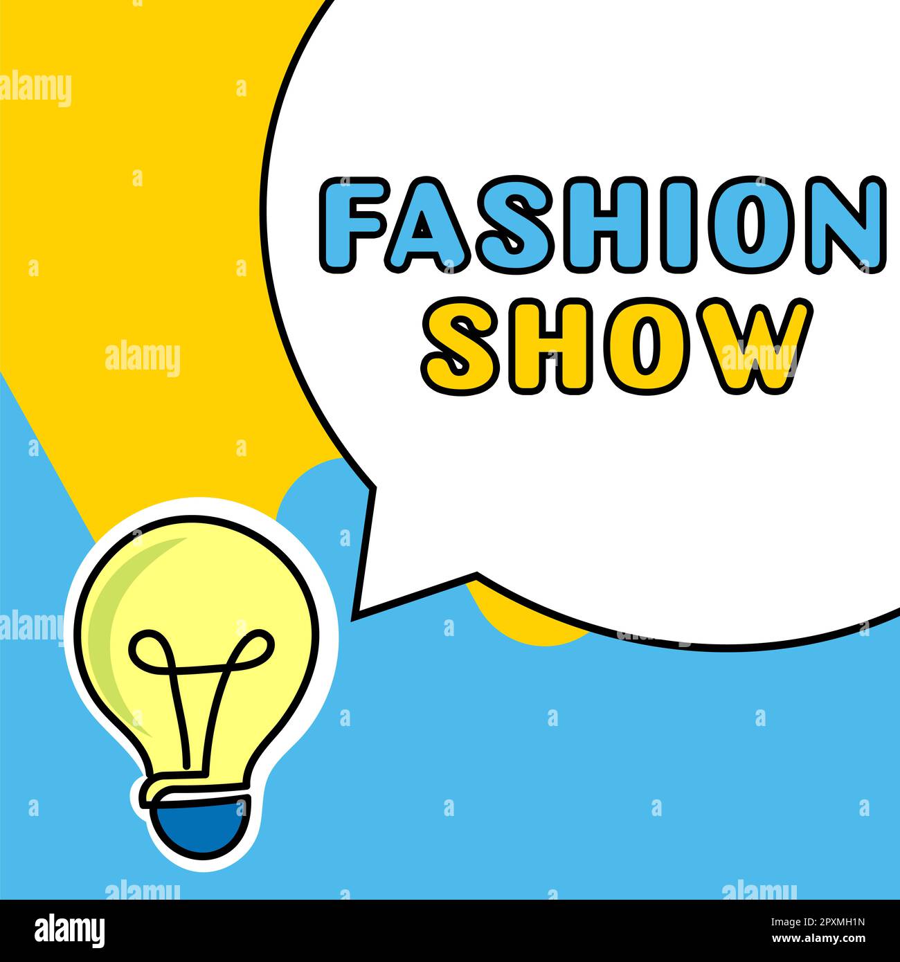 Hand writing sign Fashion Show, Business approach exibition that ...