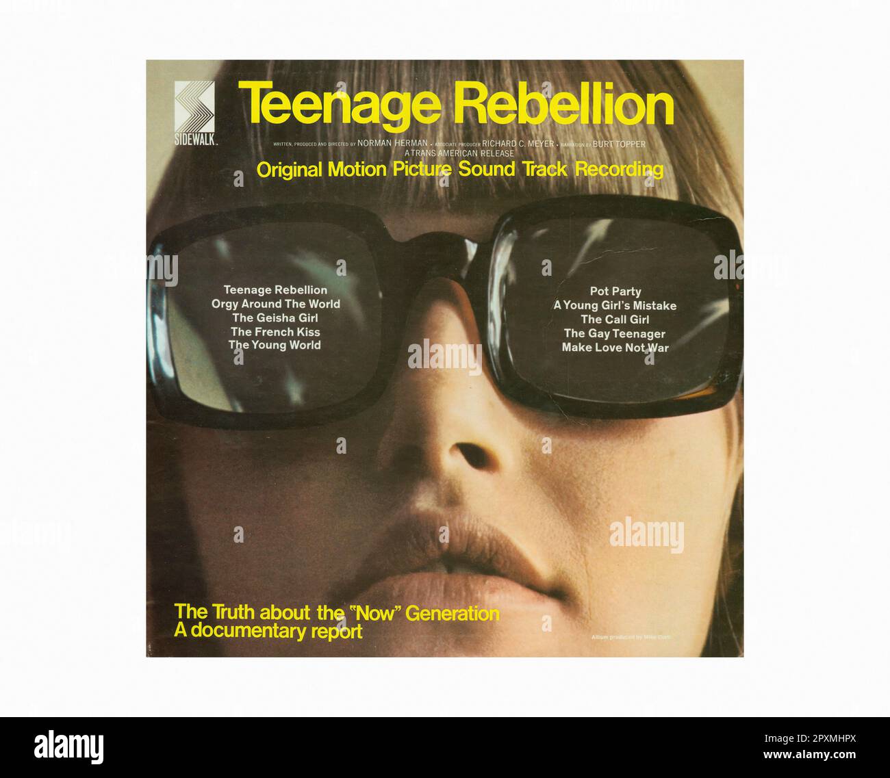 Teenage Rebellion [1967.Soundtrack] - Vintage Vinyl Record Sleeve Stock ...