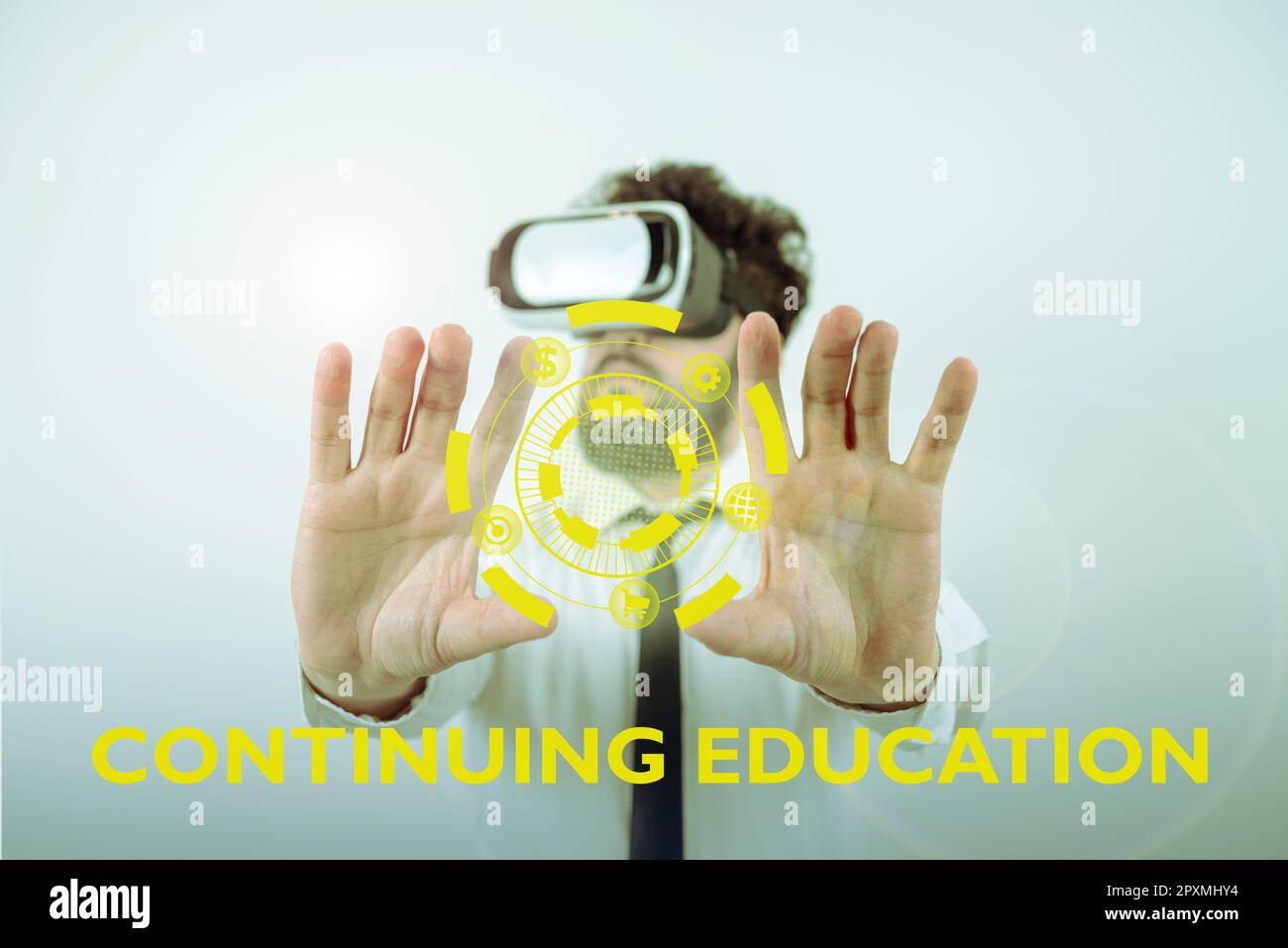 Sign displaying Continuing Education, Concept meaning Continued ...