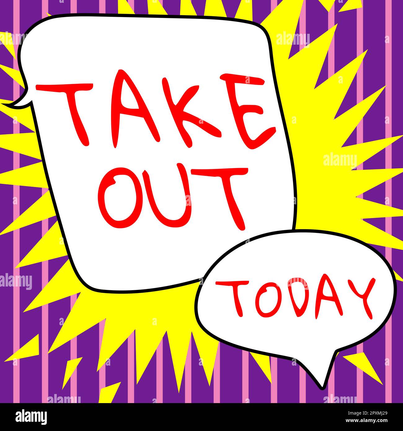 Conceptual display Take Out, Business idea the act of taking out food ...
